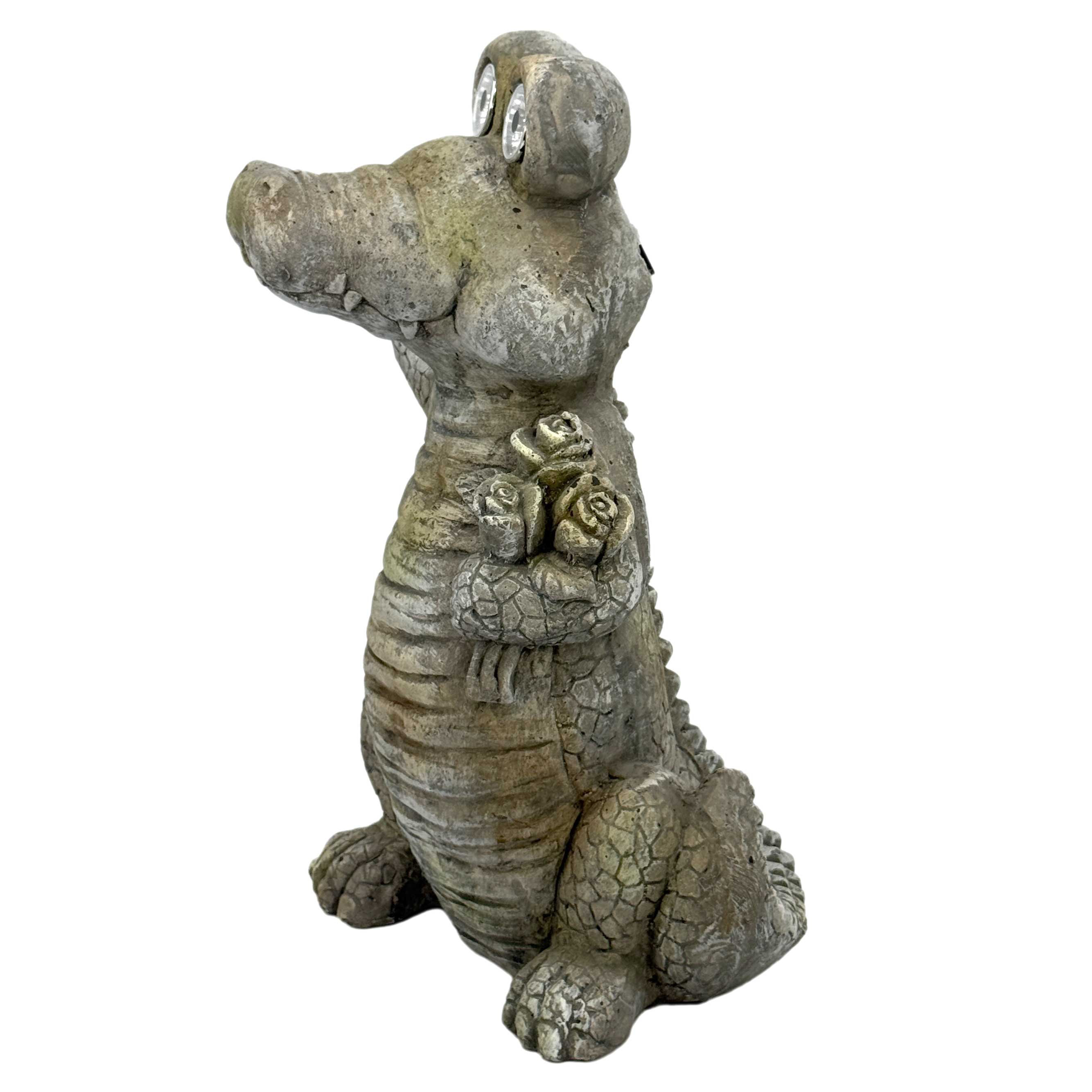 GT DIRECT CORP Crocodile Garden Statue w/ LED Solar Lights 19" - Wayfair Canada